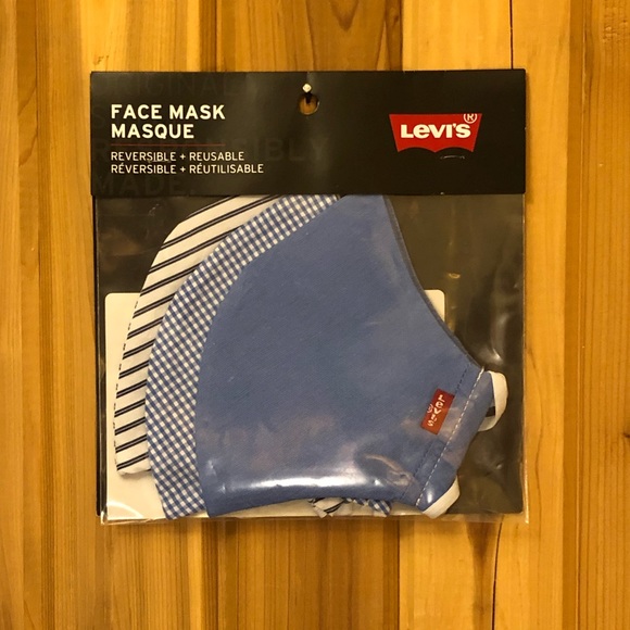 Levi's | Accessories | 3 Levis Reversible Face Masks Reusable New With ...